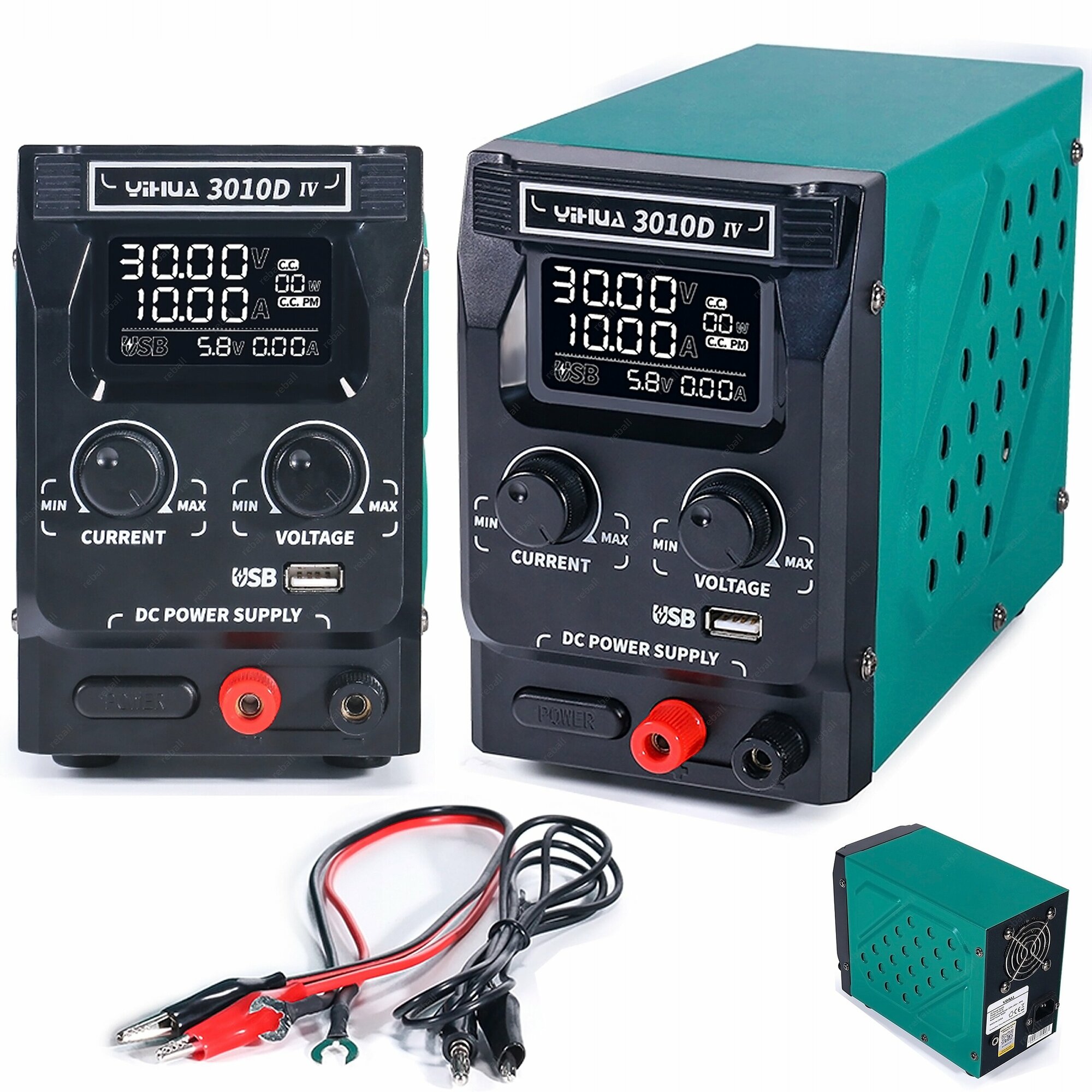 Лабораторный регулируемый источник питания 10А 300Вт 0 30В USB QC3.0 YIHUA 3010D-IV