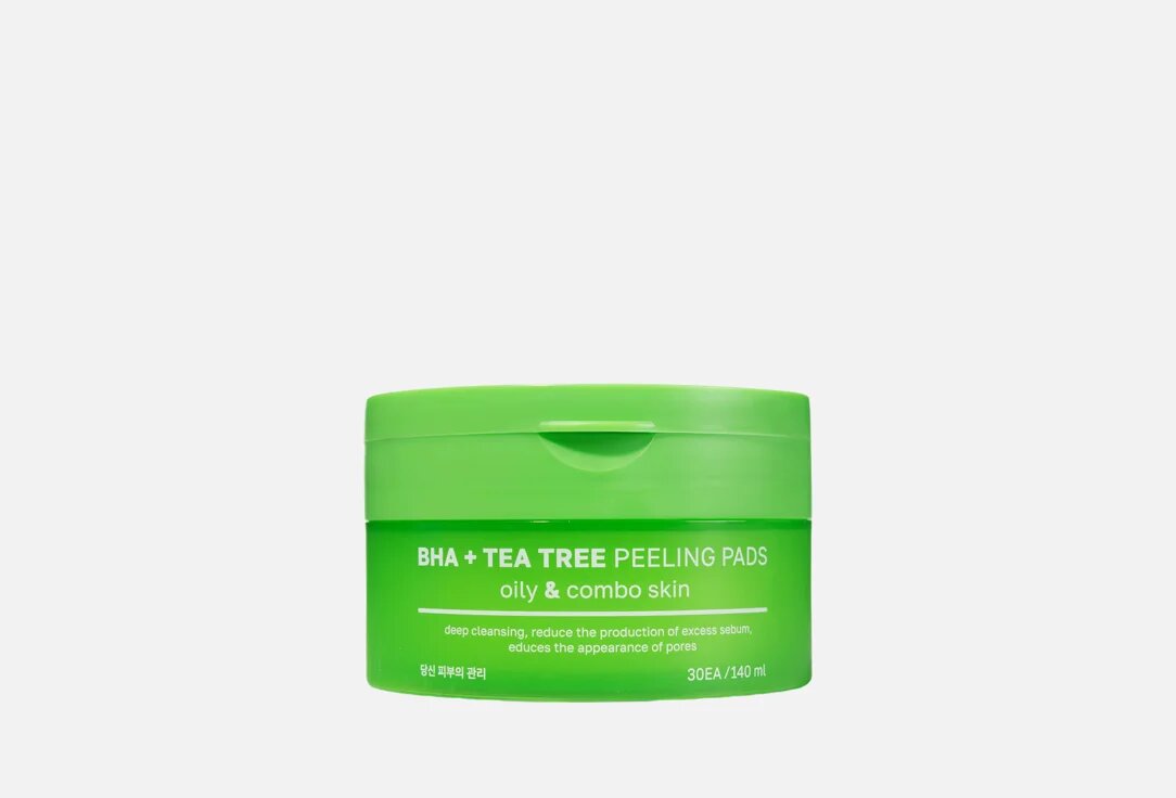 Name Skin Care BHA & tea tree Отшелушивающие пэды для лица 30шт