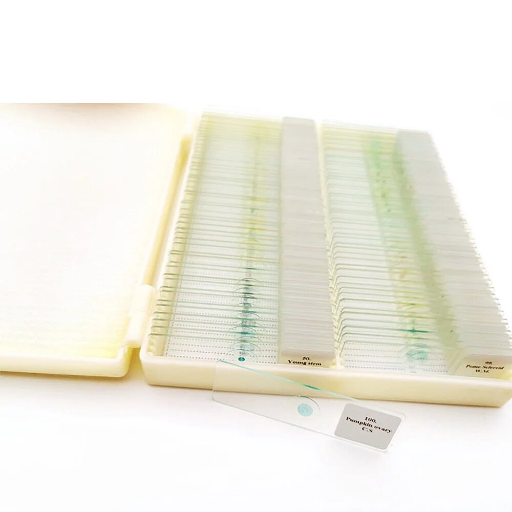 Комплект слайдов для микроскопа ciiizaoo 100 шт Botany Set