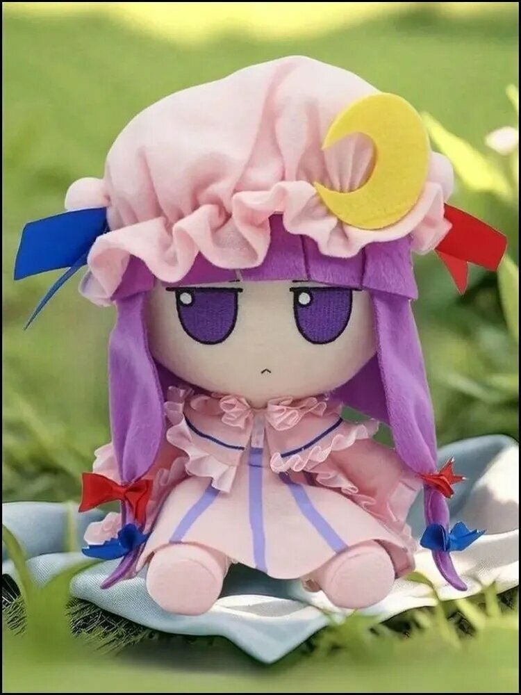 Аниме Мягкие Игрушки TouHou Project Fumo Patchouli Knowledge / Проект Тохо Пачули Нолидж Игрушка Антистресс 20 CM