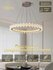 Cassina Люстра, LED, 48 Вт, современный стиль, диаметр 40 см, хромовый