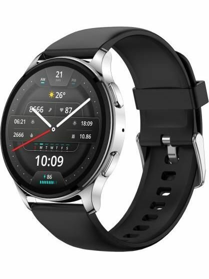 Смарт-часы Amazfit Pop 3R (6972596107071) серебристый/черный