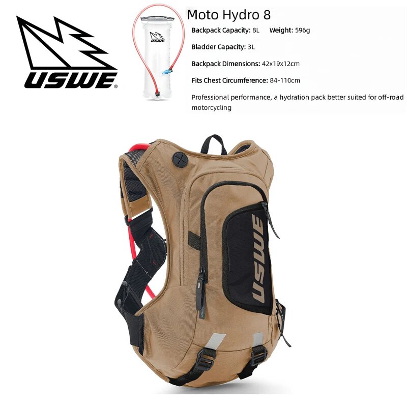 Рюкзак USWE Moto Hydro 8, 8л, цвет Moto Hydro 8