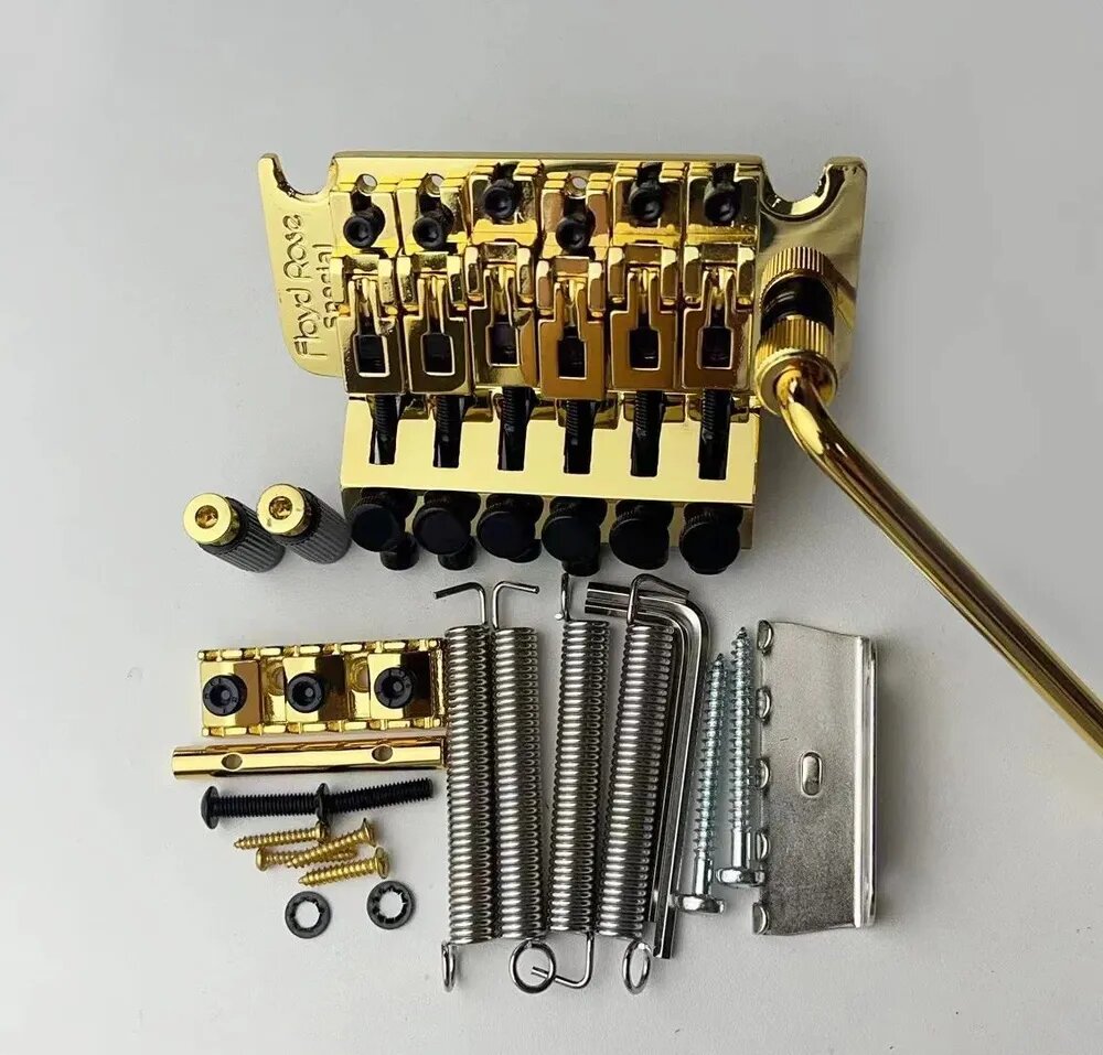 Электрогитара Floyd Rose Special с системой тремоло и креплением бриджа. Порожек 42 / 43 мм. Длина блока 34 мм