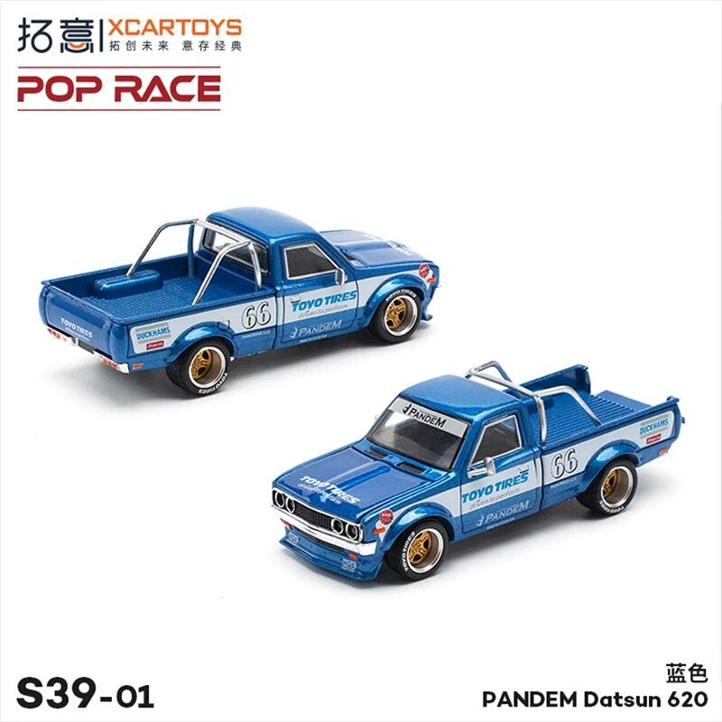 XCARTOYS POP RACE 1/64 PANDEM DATSUN 620, автомобильные игрушки из сплава, литая под давлением металлическая модель, детский рождественский подарок, игрушки для мальчиков