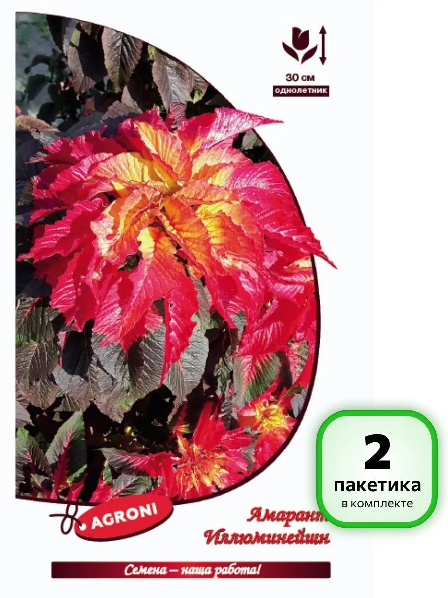 (2 шт.) - Семена Амарант Иллюминейшн (0,1г)