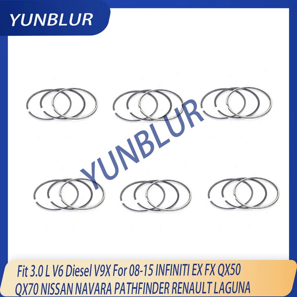 Поршневое кольцо двигателя STD 84 мм подходит для 3,0 л V6 Diesel V9X для 08-15 INFINITI EX30d FX30d QX50 NISSAN NAVARA PATHFINDER RENAULT LAGUNA