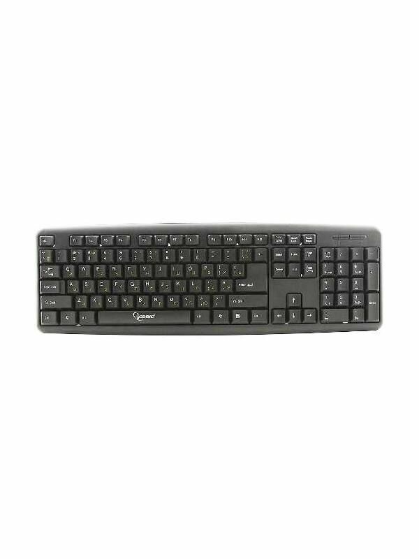 Клавиатура Gembird KB-8320U-BL 104кл - чёрная 1.5м