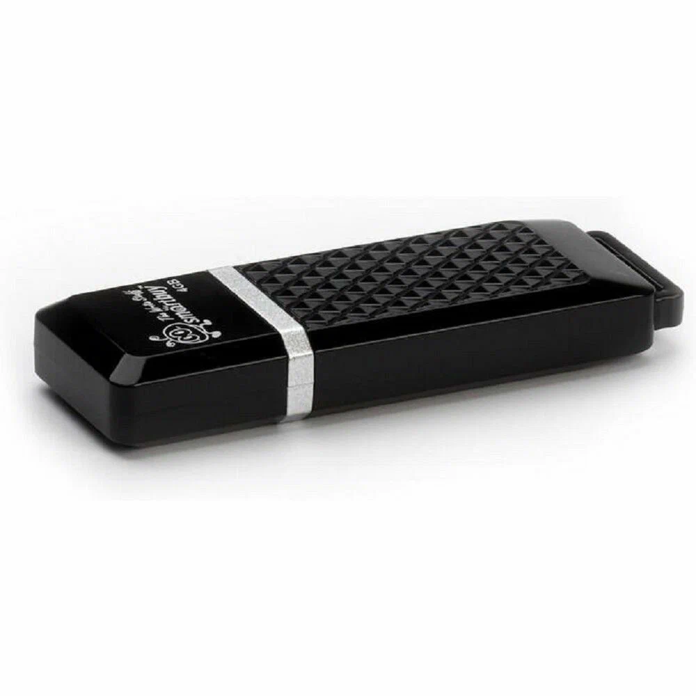 Флеш накопитель USB2.0 8GB Smartbuy Quartz ser. SD8GBQZ-K черный