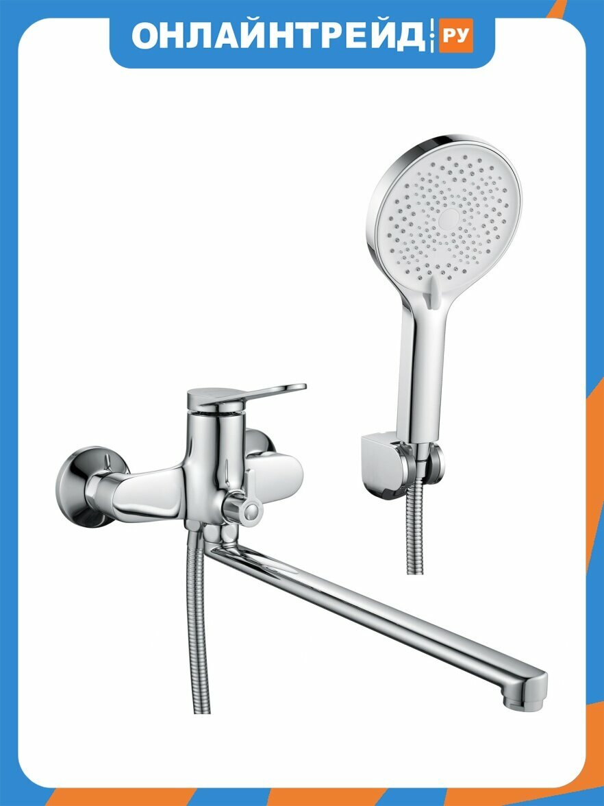 Смеситель для ванны Shevanik S6222, хром