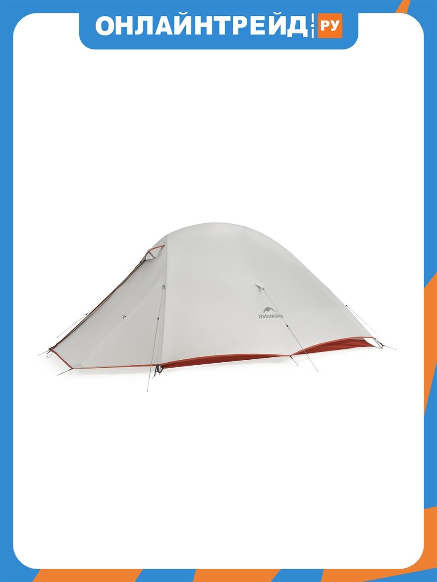 Naturehike Палатка Cloud Up Pro Si 1-местная, алюминиевый каркас, сверхлегкая, серо-красная
