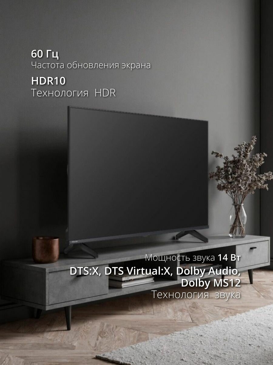 40" Телевизор Hisense 40A4S Black — фото 1