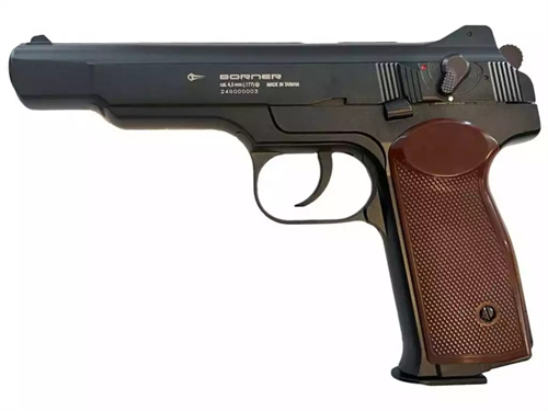 Пистолет пневм. BORNER APS Blowback Black, кал. 4,5 мм металл