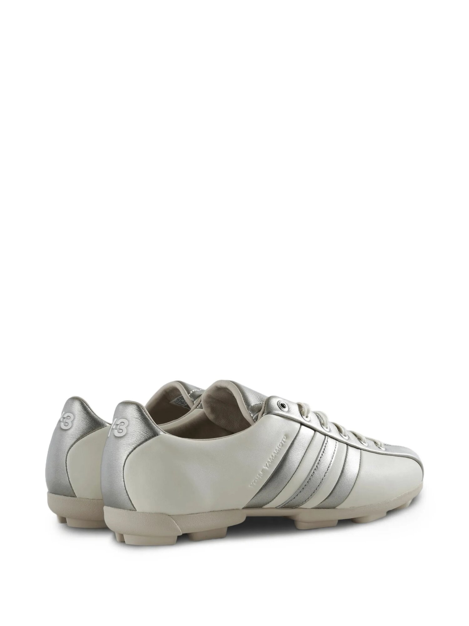 Кроссовки Y-3 Field logo-debossed metallic-effect sneakers, размер 4.5 — фото 1