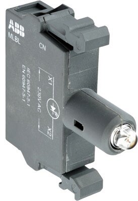 1SFA611621R1072; Патрон MLBL-07G со встроенным светодиодом зеленый 230В AC ABB