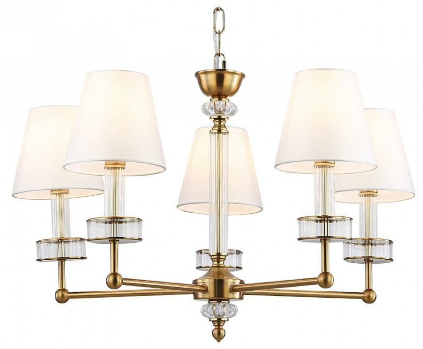 Люстра Ambrella Light LH LH71021 цвет плафона подвески Белый, Прозрачный, цвет арматуры Латунь, Прозрачный