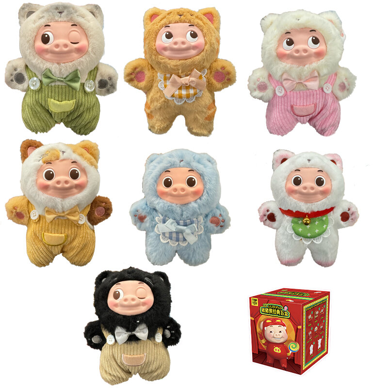 TOP TOY x GG BOND Piggy Hero Милые Коробочки-сюрприз, унисекс, Full Box 6 Pcs+Piggy Hero Classic 1 Pc