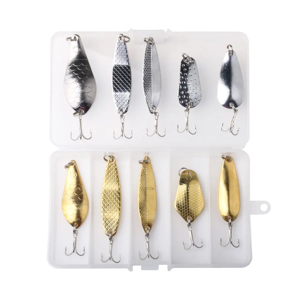 Hengjia блесна Spinner Spoon 10box kit
