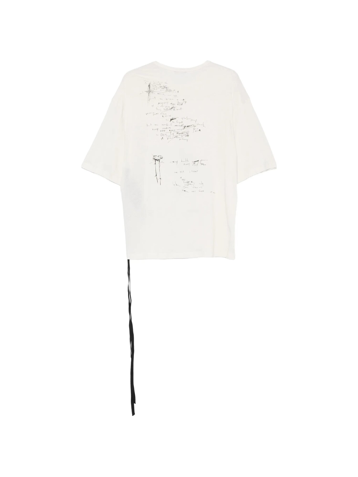 Футболка Ann Demeulemeester Aga, размер 40, бежевый/белый — фото 1