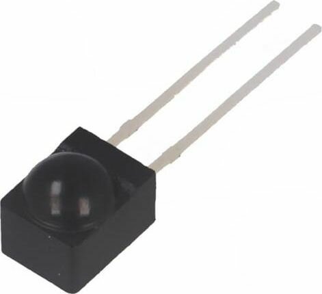 Vishay BPV22F-AS12 Точечный фотодиод, THT, 950нм, 870-1050нм, 120 град, выпуклая, черная, 1шт