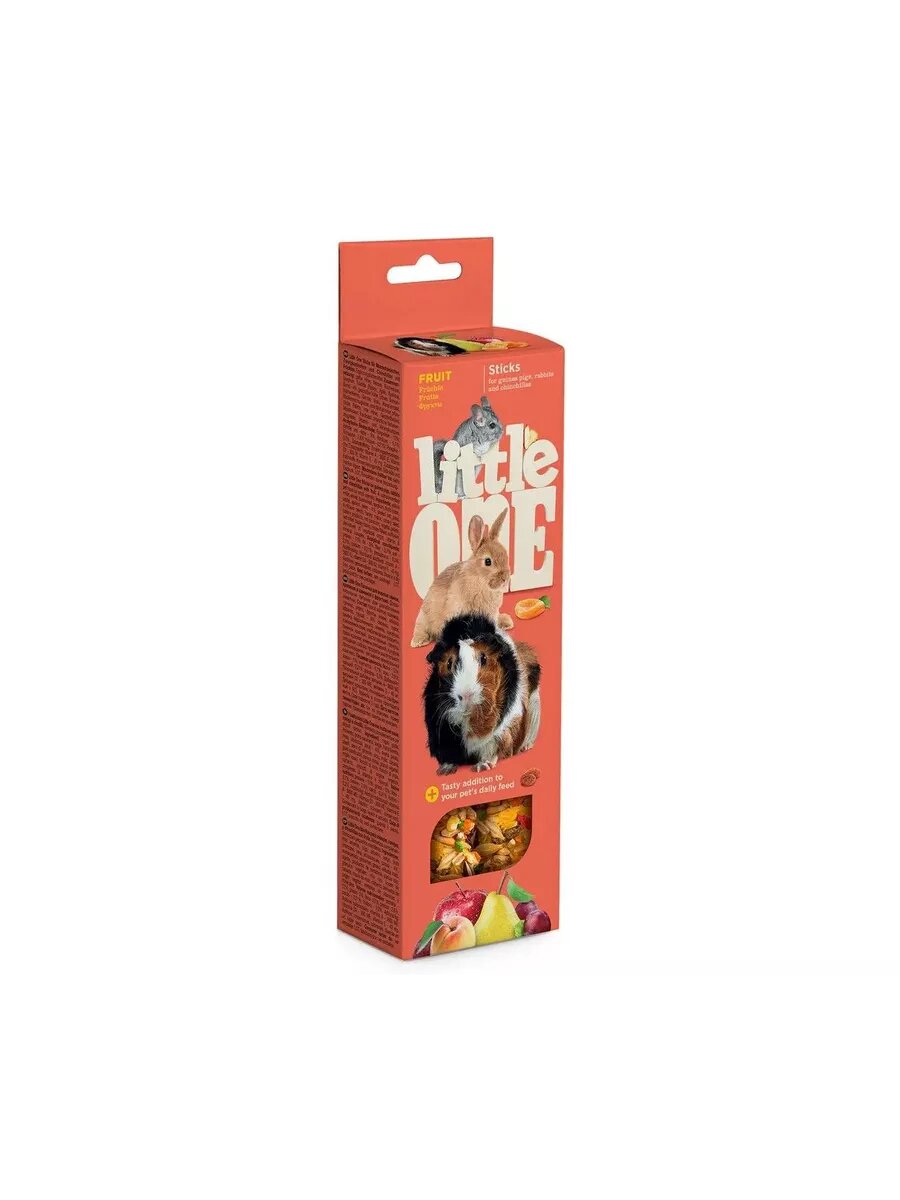 Little One палочки для грызунов с фруктами 2х60 г