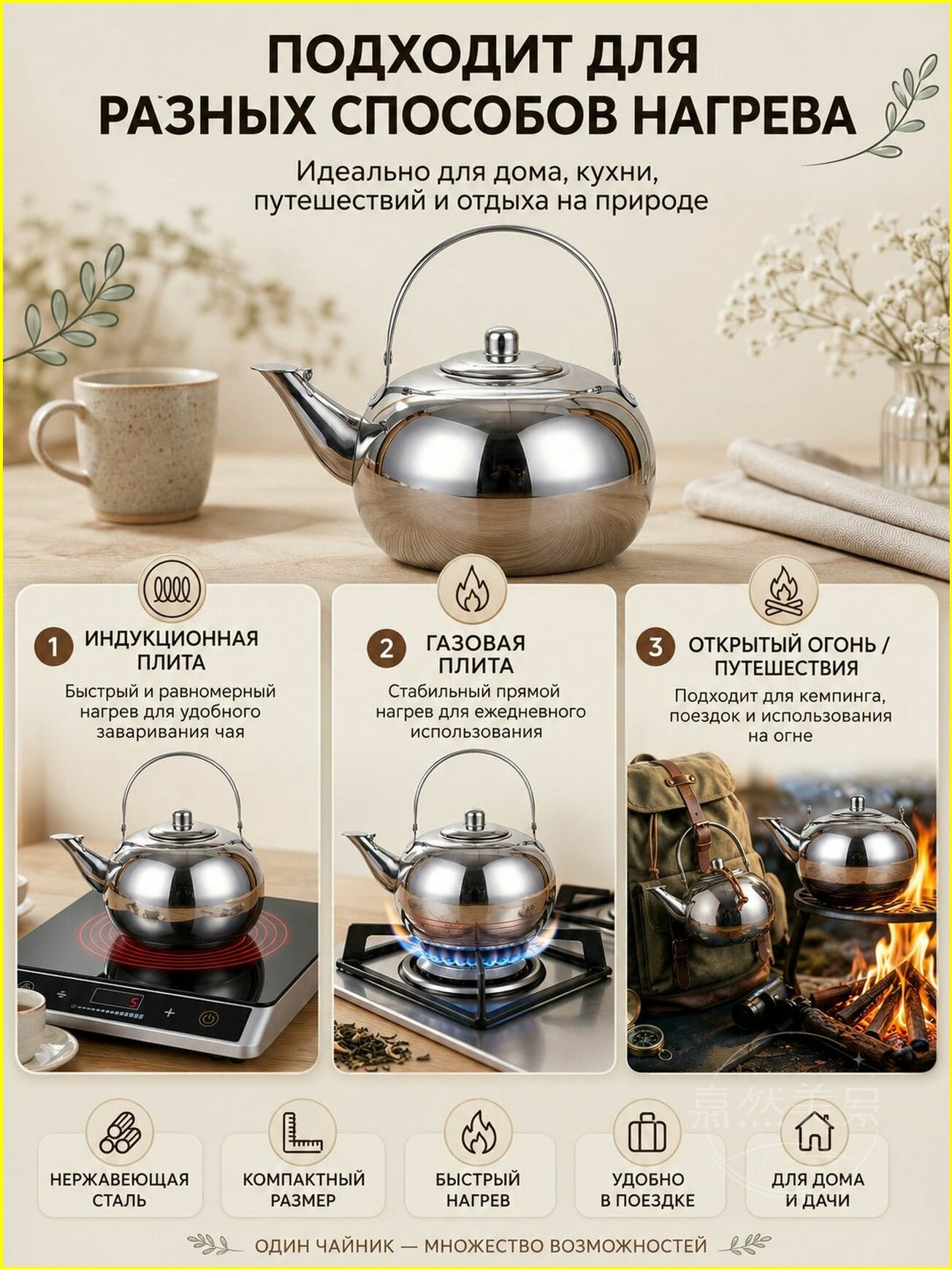 Чайник Муфта, 1.4 л — фото 1