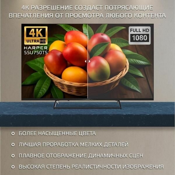 Телевизор Harper 55U750TS — фото 1