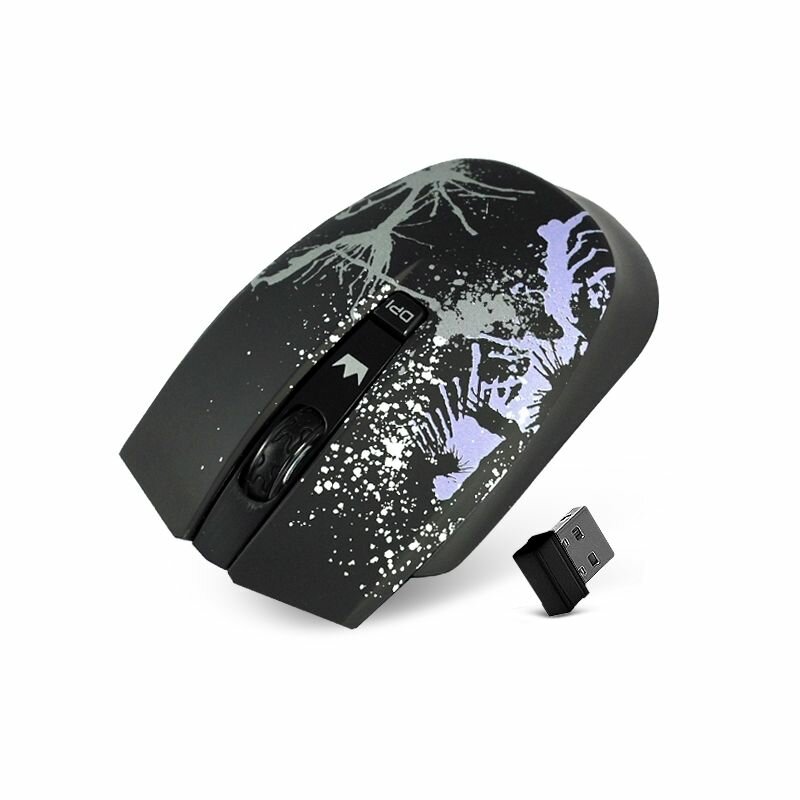 Мышь CROWN CMM-930W CMM-930W беспроводная, оптическая,1000dpi, USB, 4 кн-ки