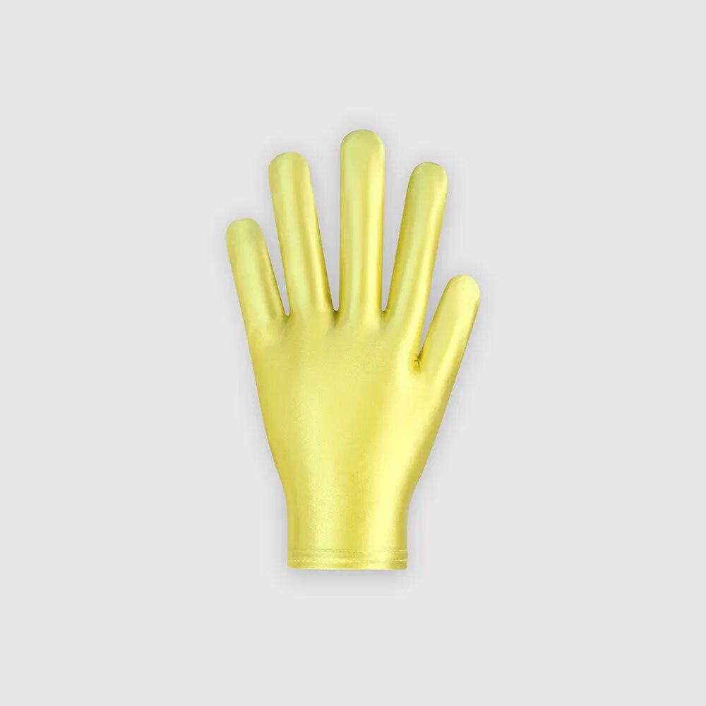 XClocKNYoung глянцевые атласные перчатки XL, yellow