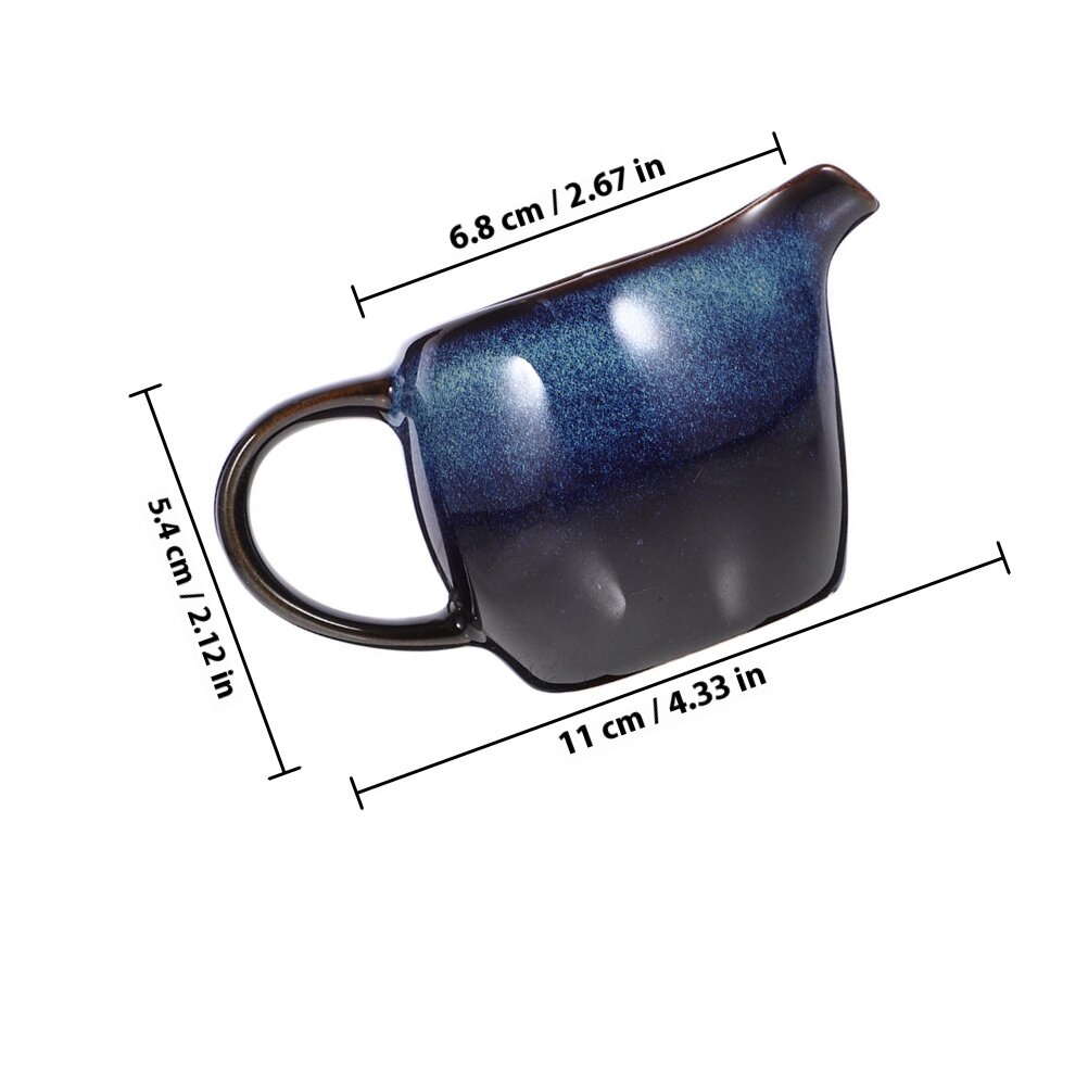 Два Мини Глиняных Сливочных Кувшина Для Кофе Размер 11.00X6.80X5.40Cm