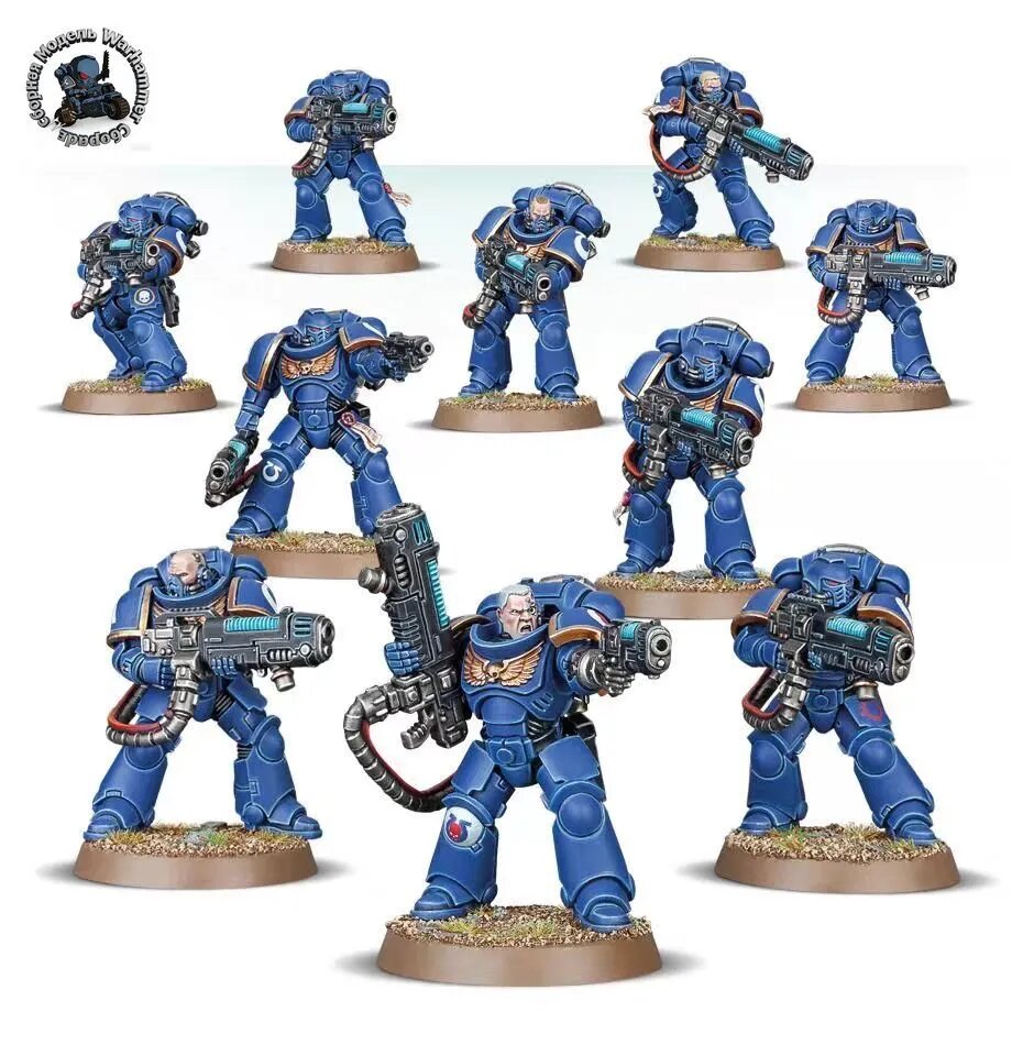 Warhammer 40K space marines primaris hellblasters Смоляная модель (не собрана, не окрашена)
