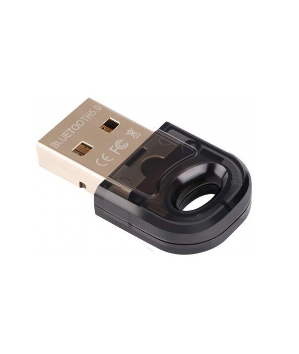 Адаптер аудио USB Bluetooth 5.0, блютуз адаптер c ушком для брелка, KS-is (KS-473)