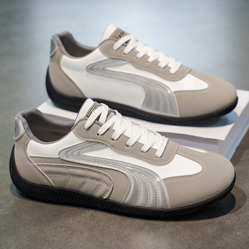 JYL Туфли Лофер мужские Осень Ходьба Легкость Кожа/S6 white gray