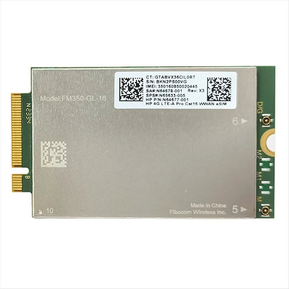 Модуль FM350--16 M.2 4G Для X14 X16 Ryzen Edition 830 G8