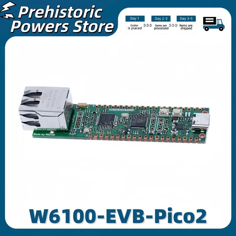 Плата разработки W6100-EVB-Pico2: полнофункциональная оценочная плата микроконтроллера с TCP/IP