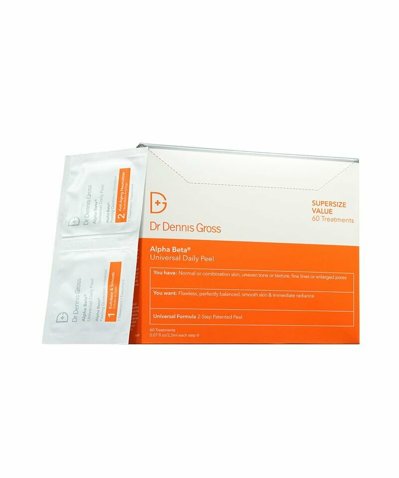 Универсальный ежедневный пилинг для лица Dr. Dennis Gross Alpha Beta Universal Daily Peel 60 treatments