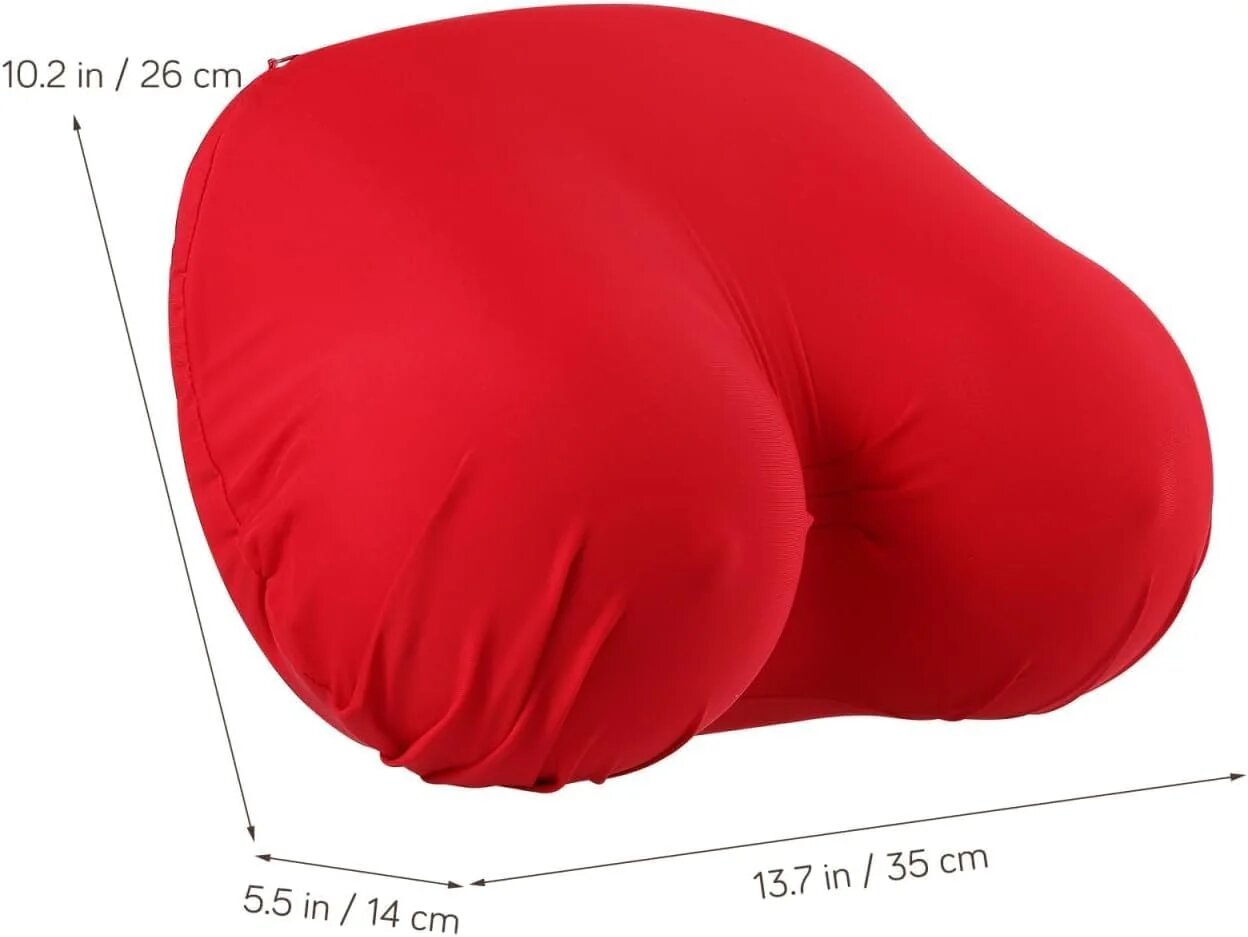 Подушка сердце красная, 13.7 x 5.5 x 10.2 дюймов