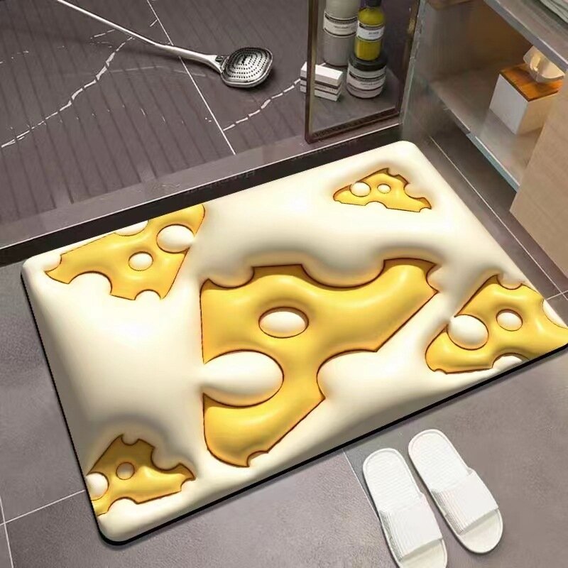 3D цветочный резиновый коврик для ванной, анти-скользящий, 40x60 см, аксессуар для туалета