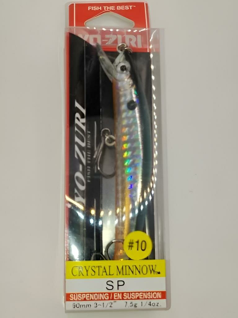 Воблер Yo-Zuri Crystal Minnow 90mm, 7,5g, suspending, 0.7-1.0m