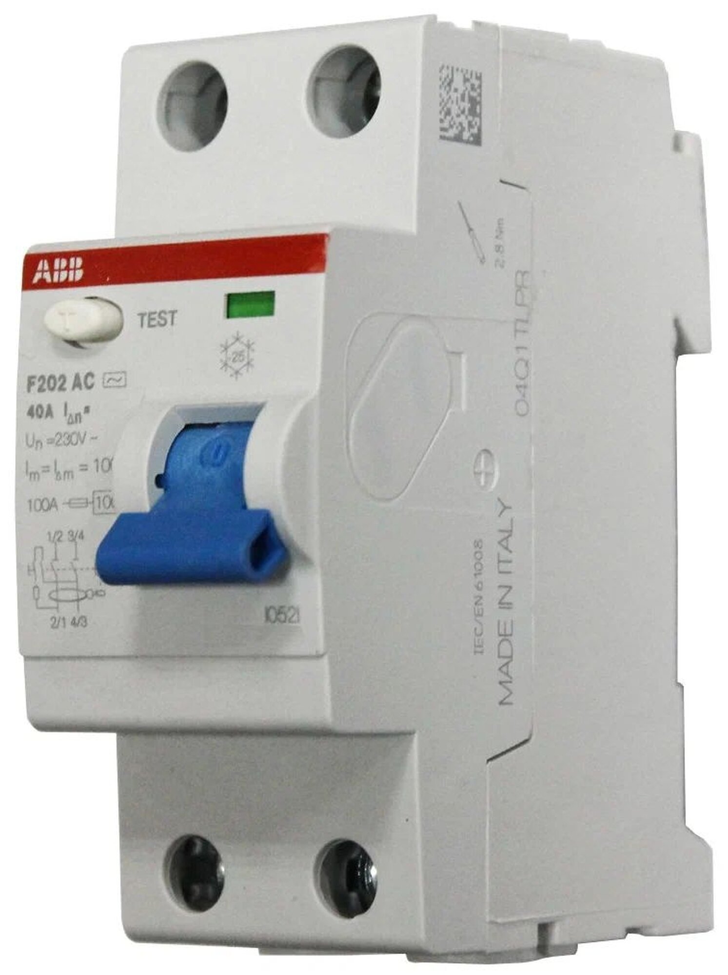 Устройства защитного отключения (УЗО) ABB F202A-40/30mA, тип АC C2CSF202101R1400