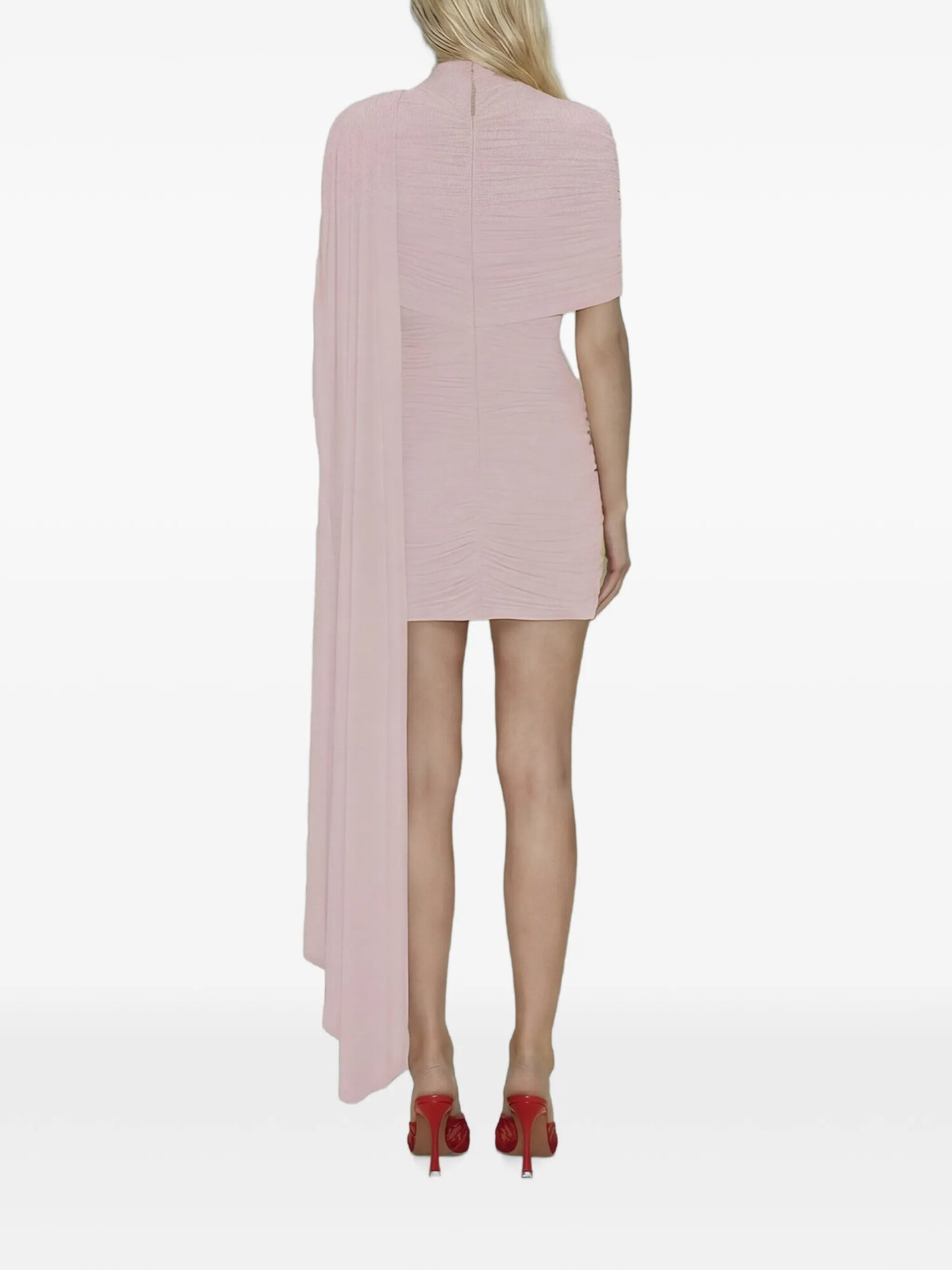 Платье ATOIR Elsie draped-panel mini dress, размер 40, коралловый/розовый — фото 1