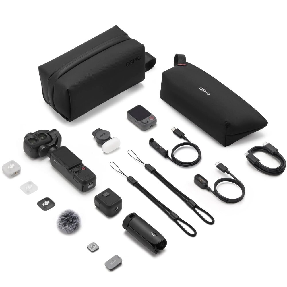 Экшн-камера DJI Osmo Pocket 4 Pro Vlog Combo, 4K, 100-кратный зум, механическая стабилизация, черный