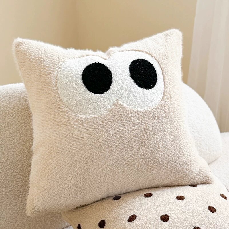 Плюшевая подушка Big Eye Rabbit 45x45см без сердцевины для декора спальни