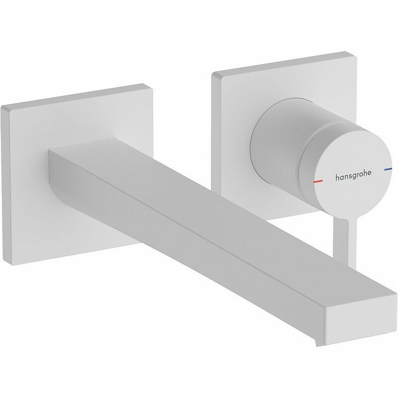 Смеситель для раковины Hansgrohe Tecturis E 73051700 белый матовый