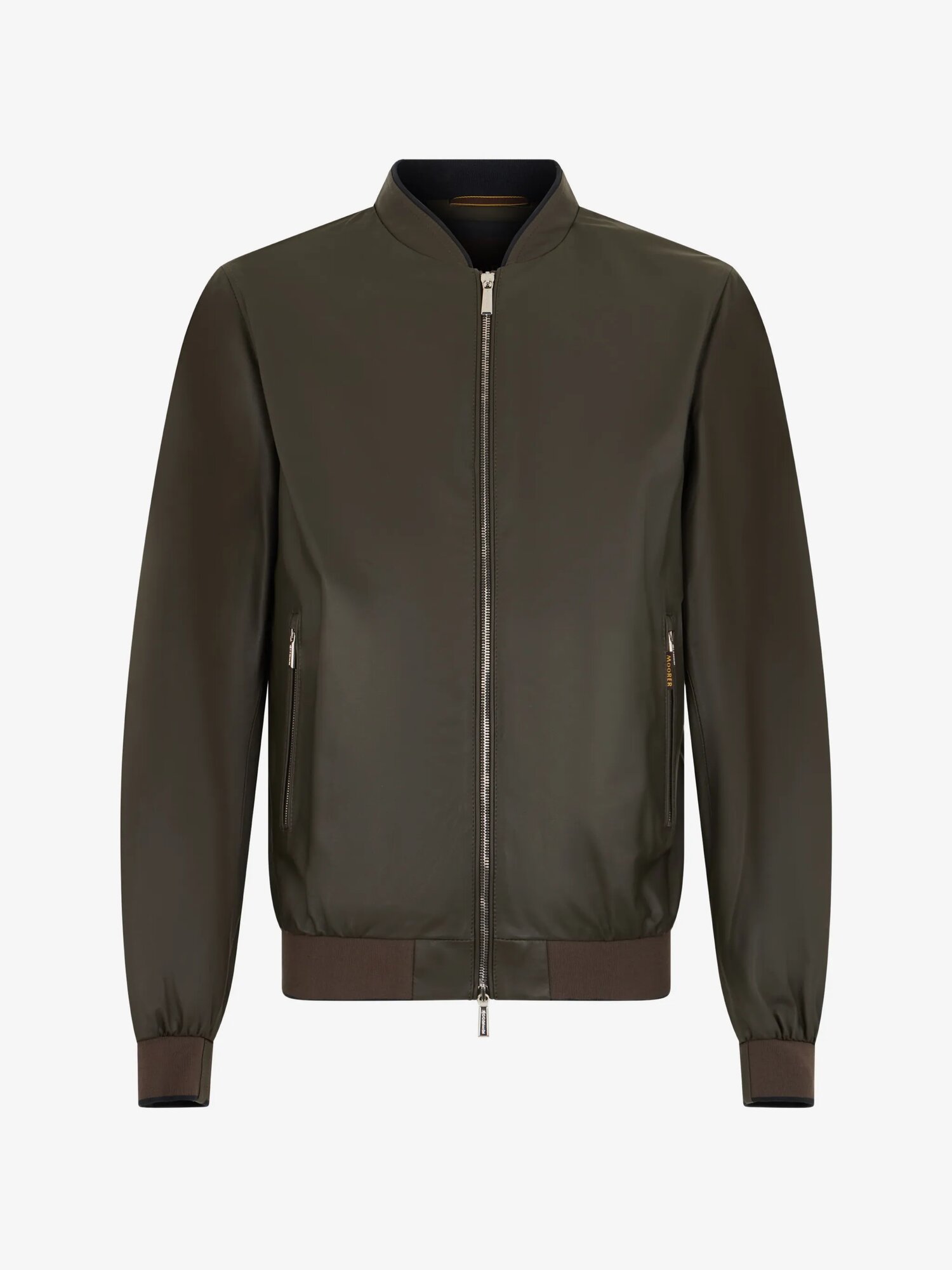 Куртка Zip-up leather bomber jacket