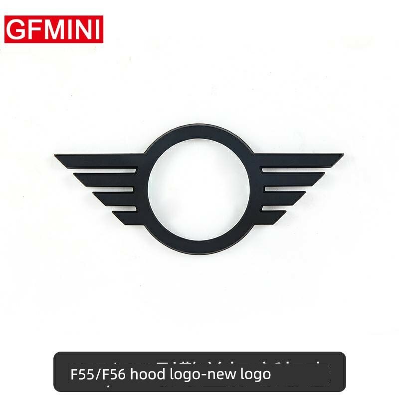Наклейка-эмблема BMW Mini Cooper F55/F56 для капота - черная современная модель для внешней отделки автомобилей Mini