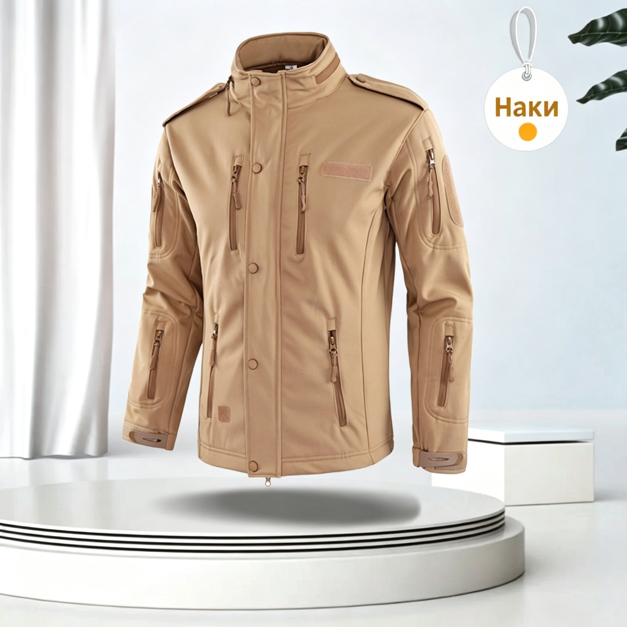 Десять карманов, Куртка SoftShell тактическая для рыбалки и охоты