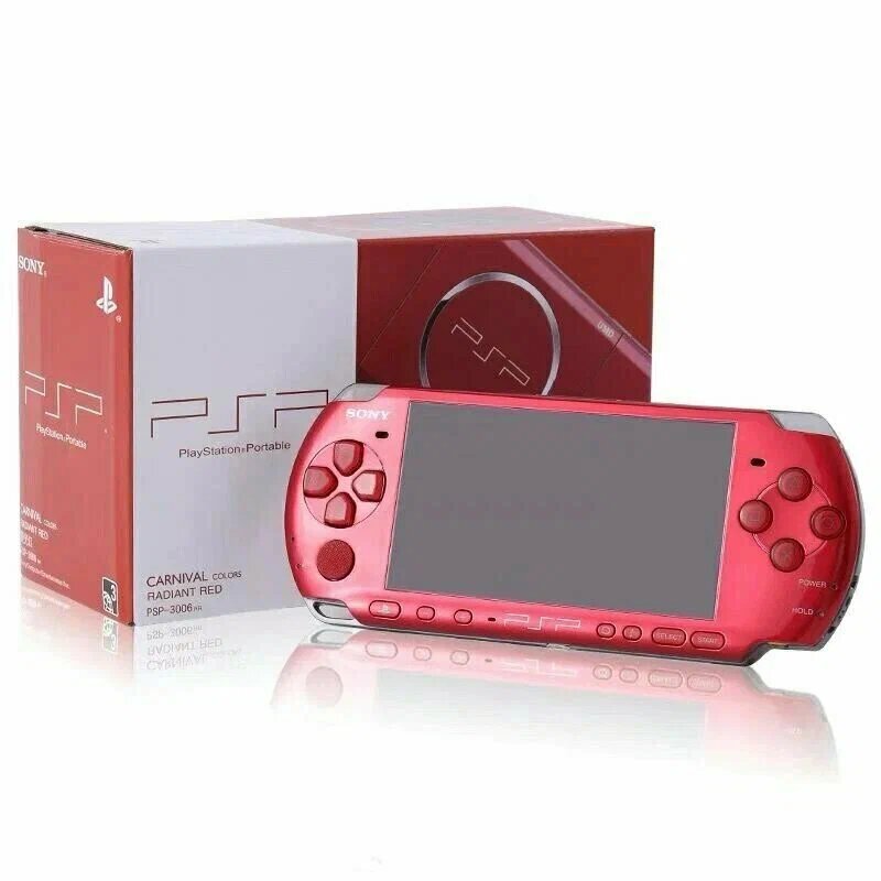 Портативная игровая консоль Sony PSP 3000, 64GB, комплект красный |