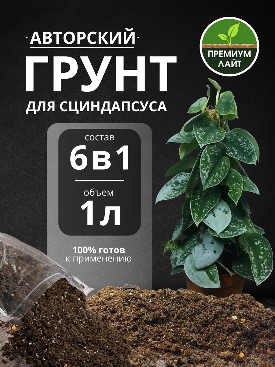 Грунт для Сциндапсуса 1л готовый лайт