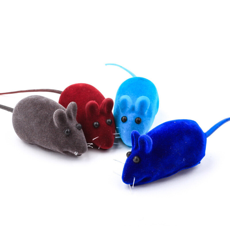 Интерактивная игрушка-мышь для кошек с реалистичным звуком, заводская поставка, игрушка для охоты и развлечения котов, популярная модель